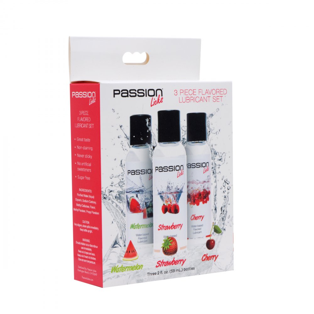 Passion Licks 3 Piece Flavored Lube Set – Lubefairy